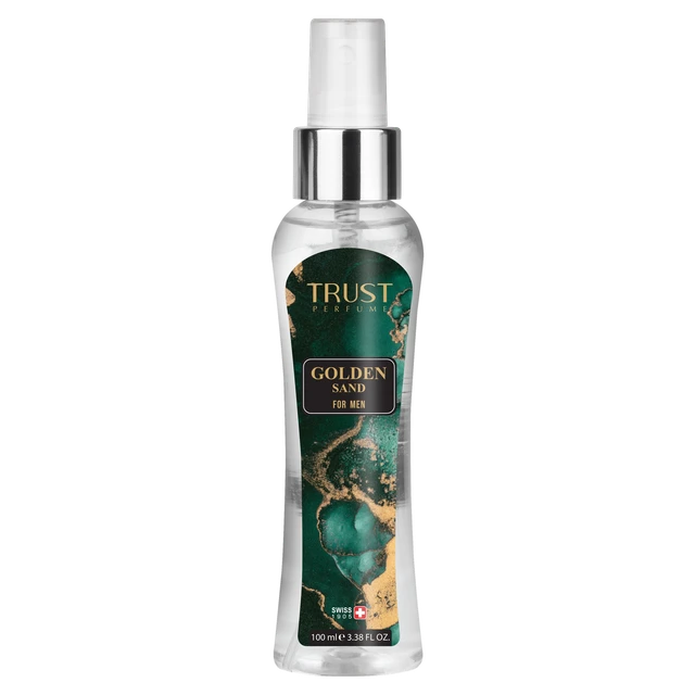 بادی میست مردانه تراست مدل Golden Sand با حجم 100 میل - سایت محصولات تراست